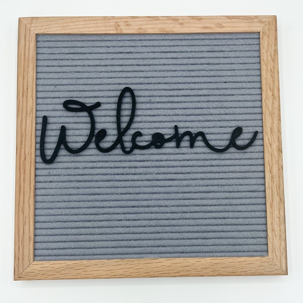 Cursive Welcome - Etsy