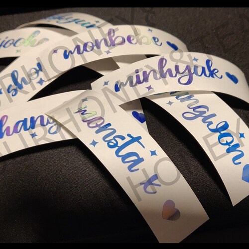 Monsta X K-pop Kpop Holo Decal Vinyl Lightstick Sticker - Etsy