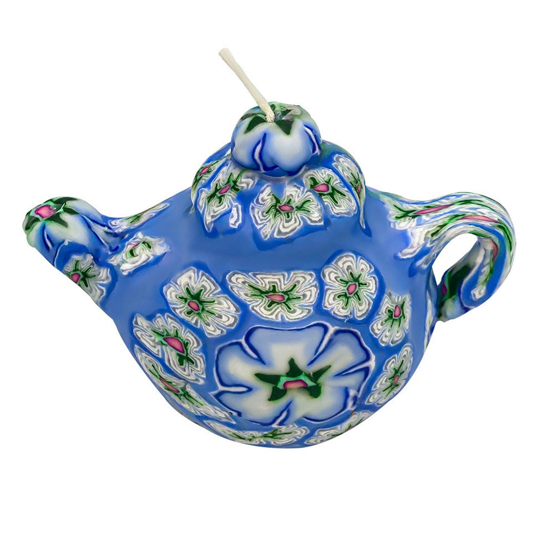 Handmade Teapot Candles, Floral Scented Soy Candles, Natural Soy Candle ...