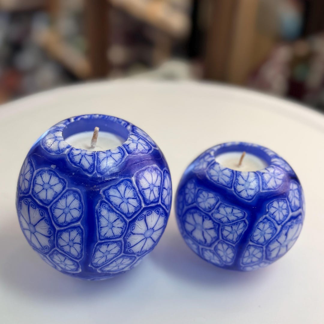 Indigo Lace, Handcrafted Pure Wax Scented Candle, Unique Gift Ideas for ...