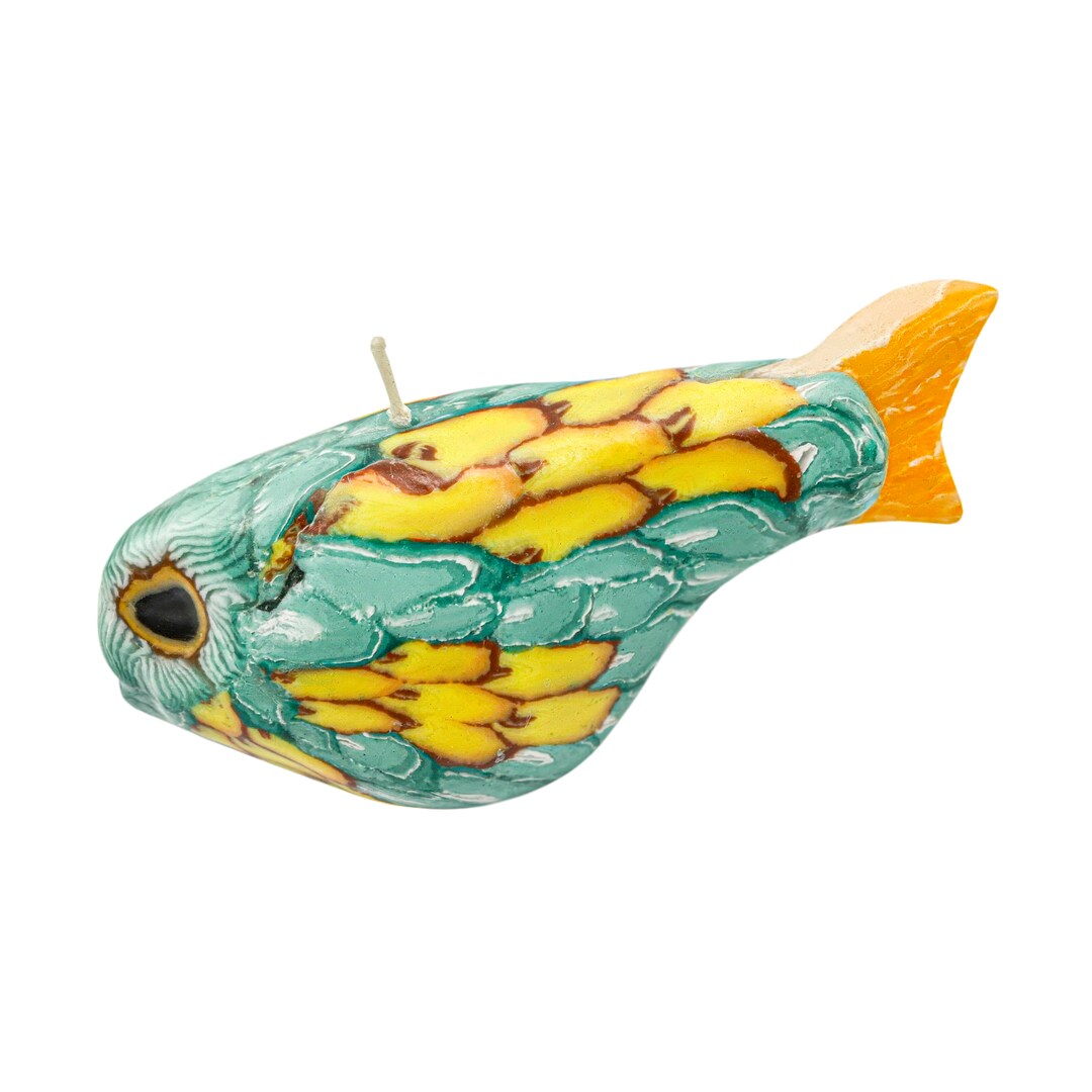 Multi-colored Handmade Fish Candle - Etsy