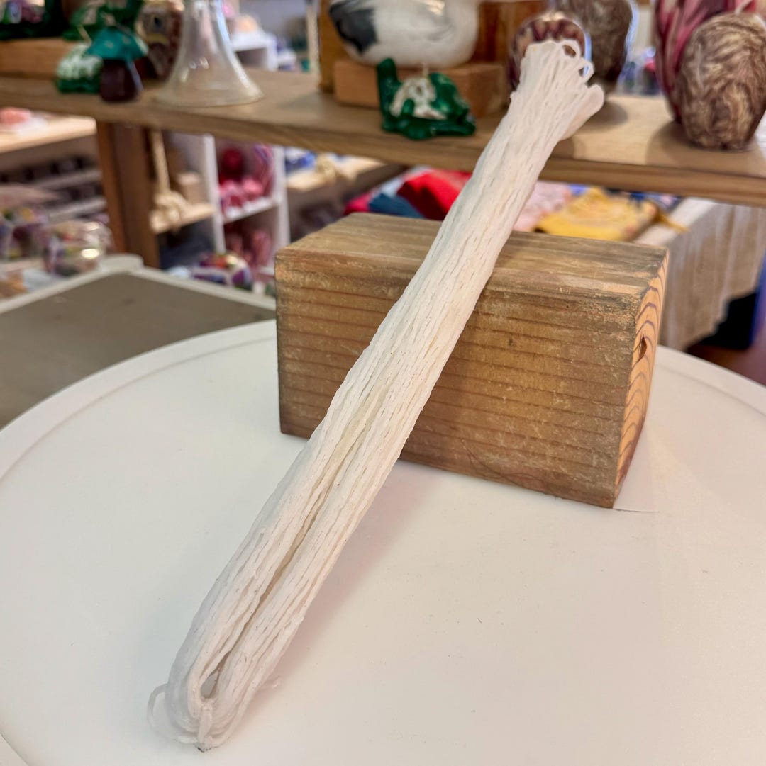 24ft Pre Waxed Candle Wick: Braided Cotton, Smokeless Soy Candle Making ...