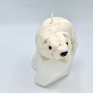Scented Polar Bear Candle, Polar Bear Candle, Artistic Bear Candle ...