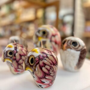 Night Owl Candle, Animal Shaped Candle, Scented Owl Candle, Colourful ...