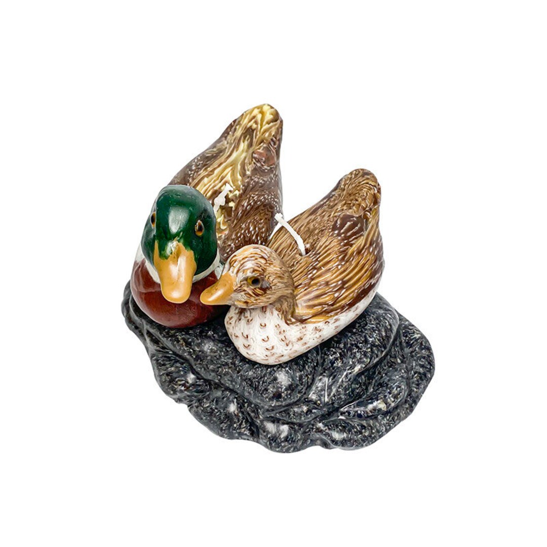 Duck Couple Wax Candle, Handmade Duck Candle, Duck Candle Art, Vintage ...