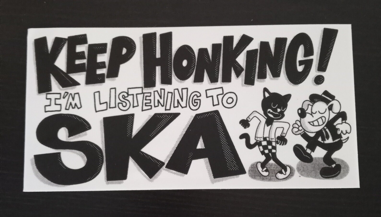 Keep Honking I'm Listening to Ska Bumper Sticker - Etsy