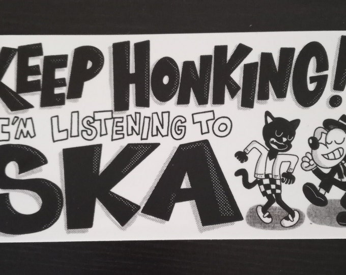 Stickers Vinyl Ska Dancers Car Window Laptop Betty Walt Skinhead ...