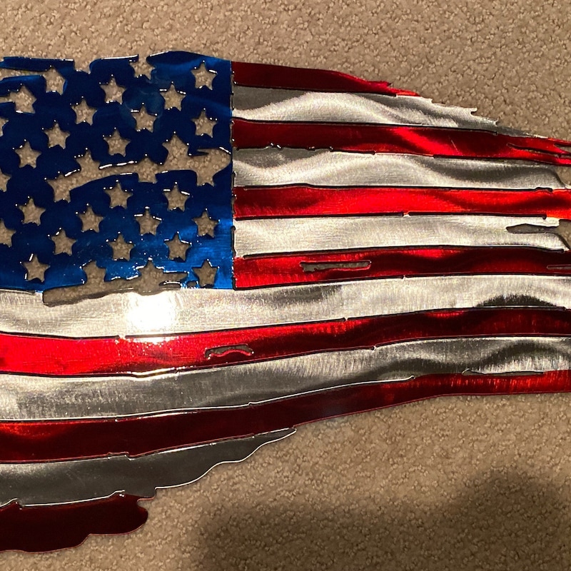 Metal American Flag - Etsy