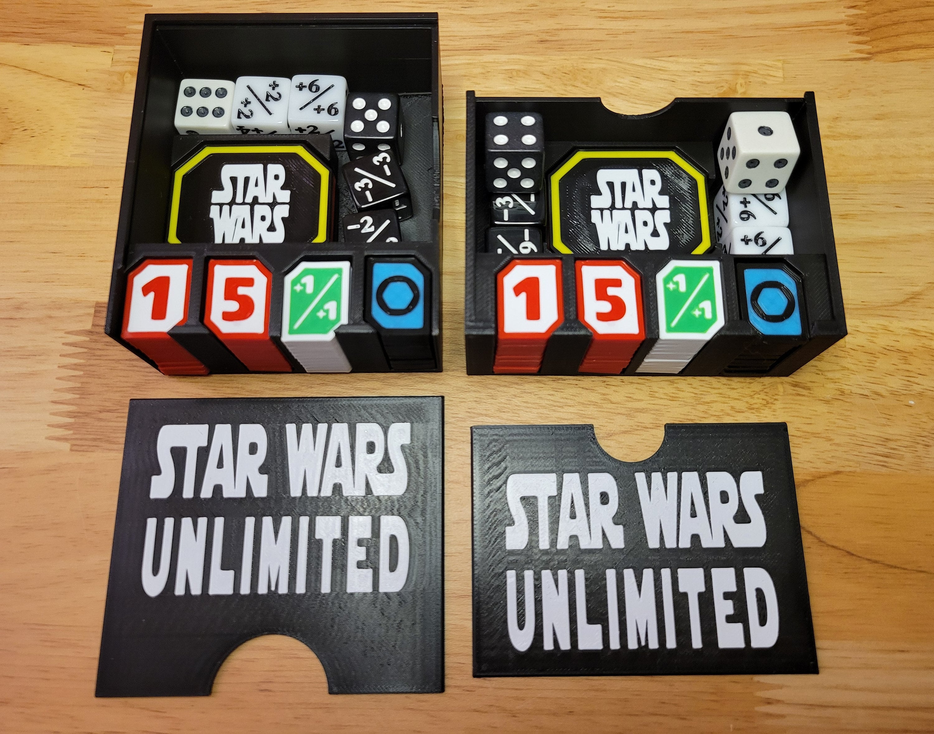 Star Wars Unlimited TCG - Token Set, Dice, & Your Choice of Storage Box ...