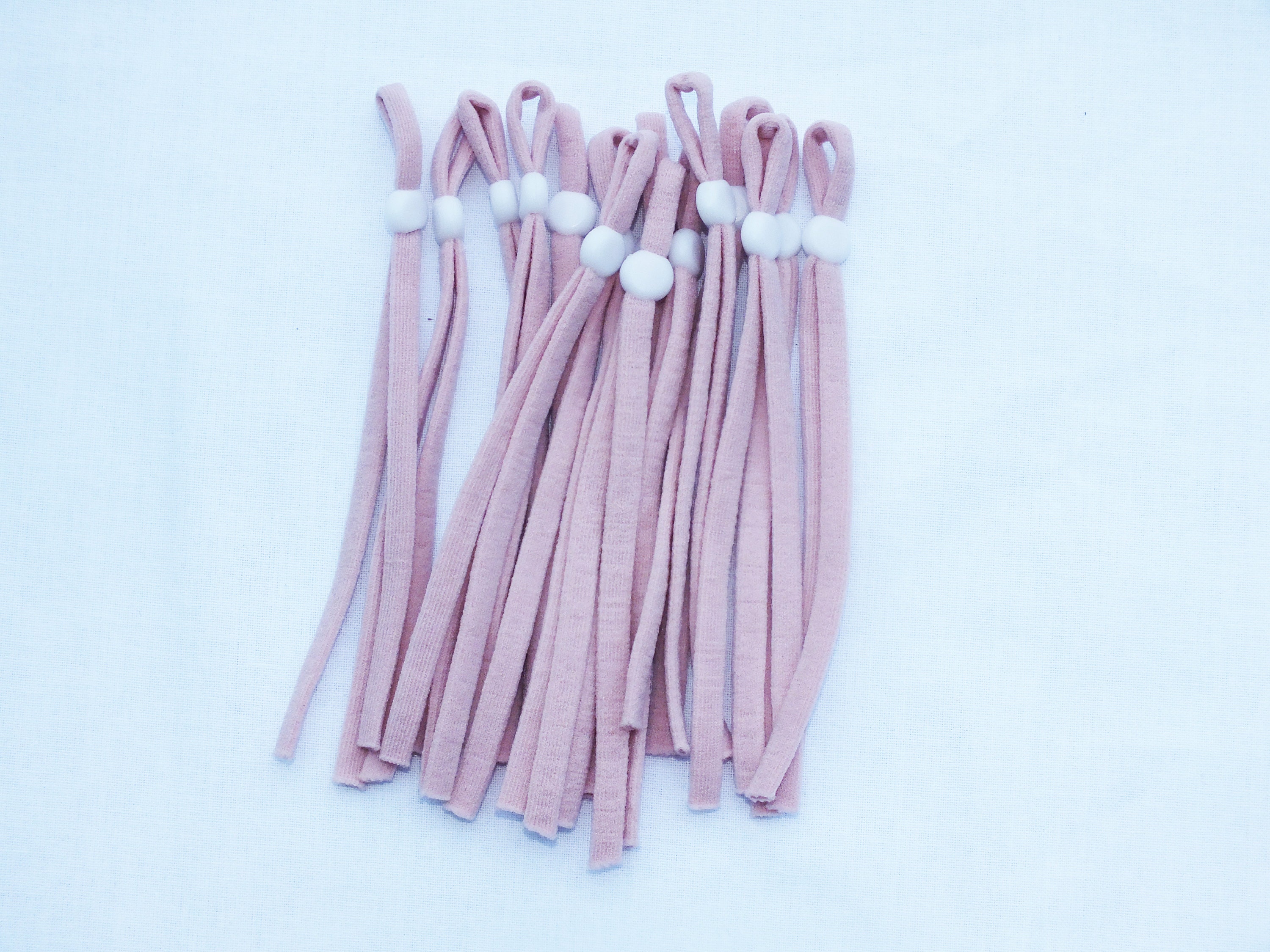 Bag of 10 Elastic Adjustable Cord Ear Loops With Cord Stopper ...