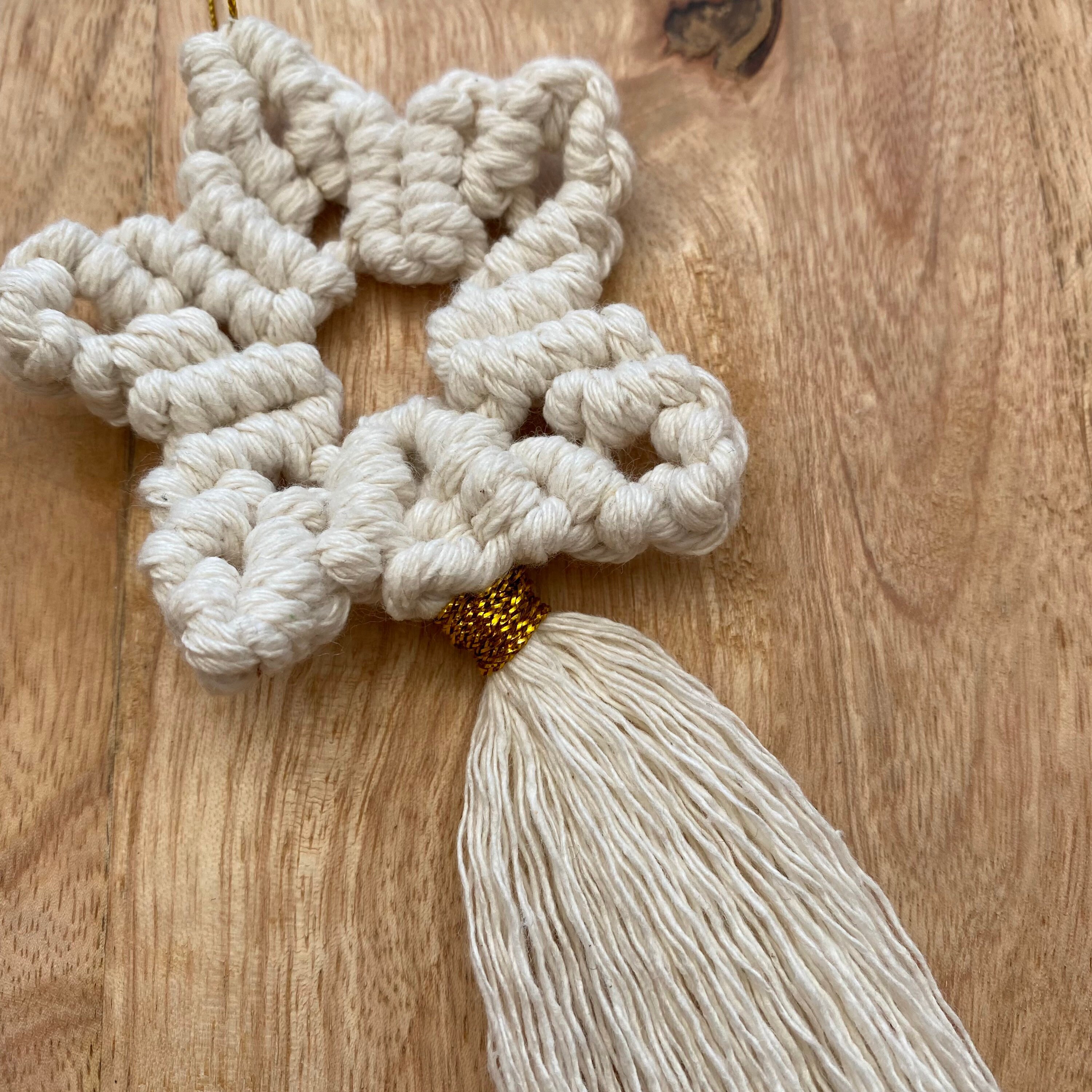 Macramé Shooting Star Christmas Decoration - Etsy