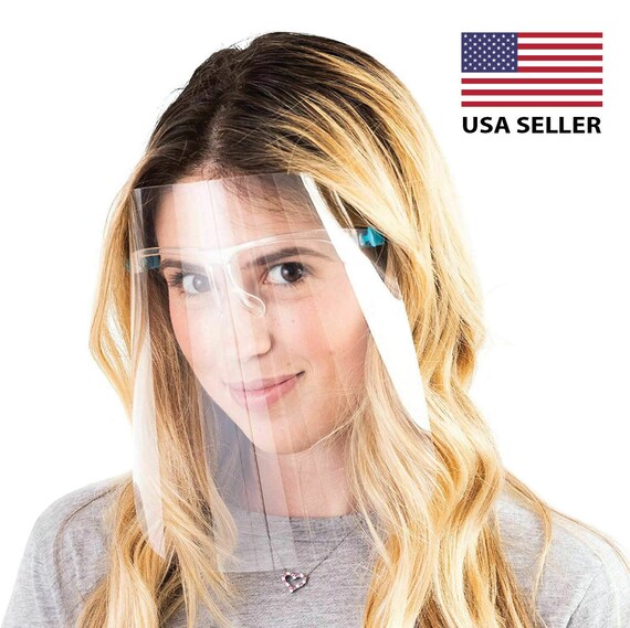 Full Face Shield Mask Washable Splash-guard Framed Glasses - Etsy