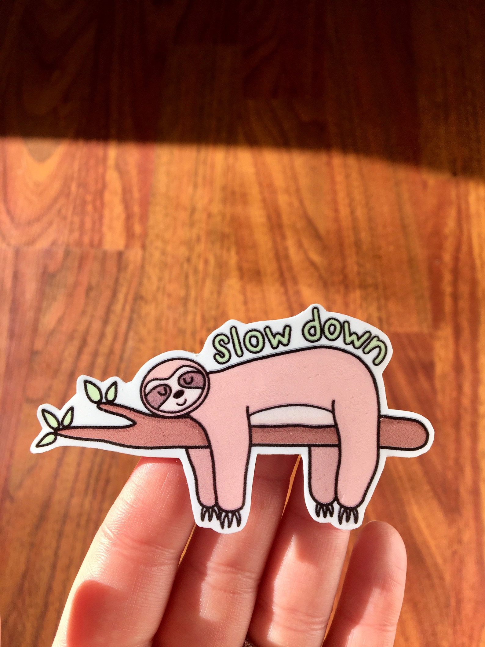 Sloth Slow Down Sticker Cute Vinyl Waterproof Animal Decal | Etsy