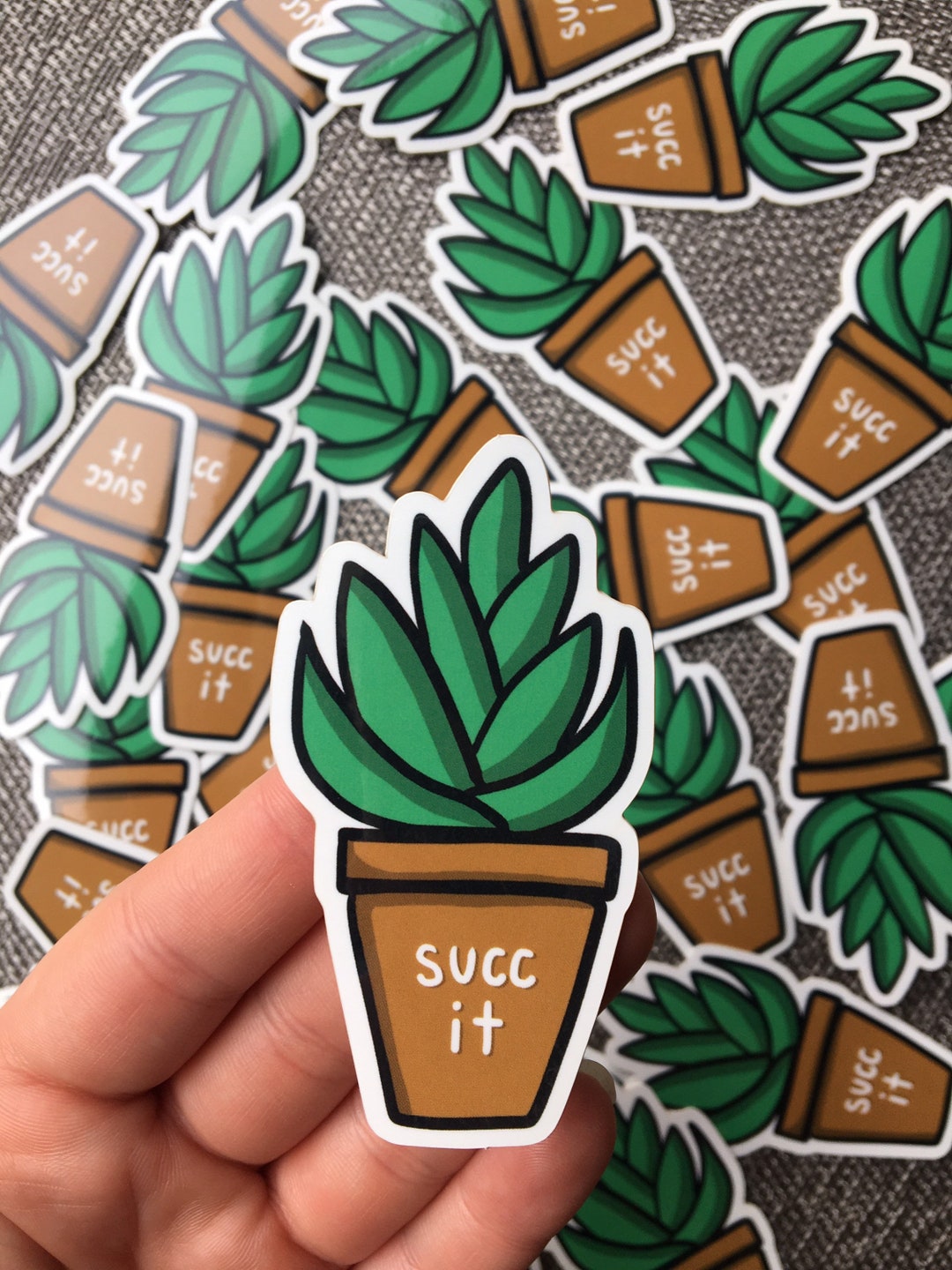 Succ It Succulent Sticker, Funny Sassy Plant Decal, Waterproof Vinyl - Etsy