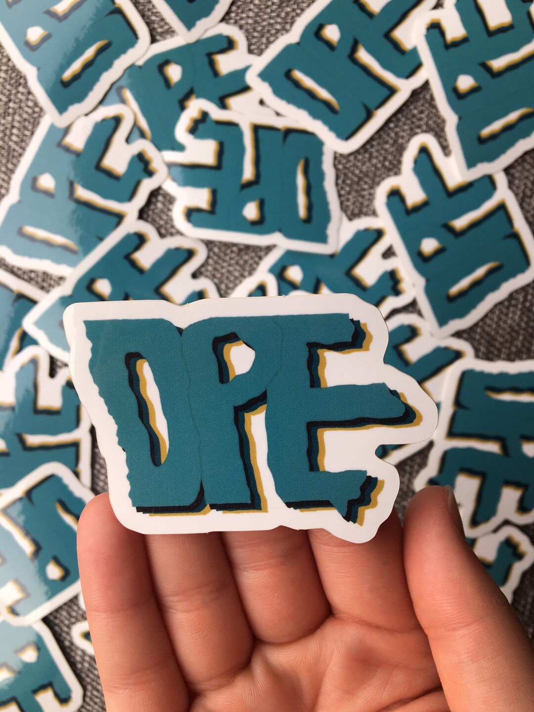 Iowa Ope Outline Sticker, Vinyl Waterproof Funny Midwest Words Sticker ...