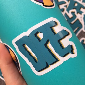 Iowa Ope Outline Sticker, Vinyl Waterproof Funny Midwest Words Sticker ...