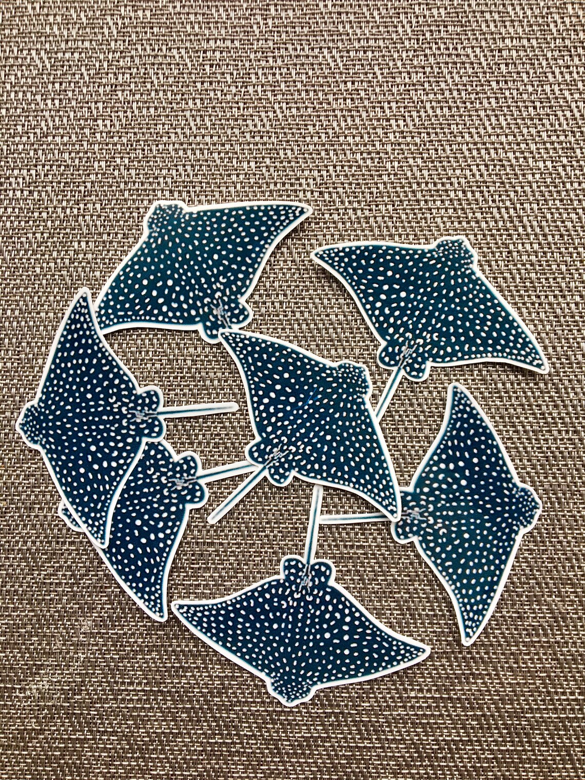 Manta Ray Waterproof Sticker Vinyl Spotted Eagle Ray Stingray - Etsy
