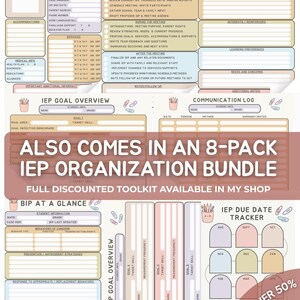 IEP Snapshot Printable | SPED Teacher Planner, Special Education ...