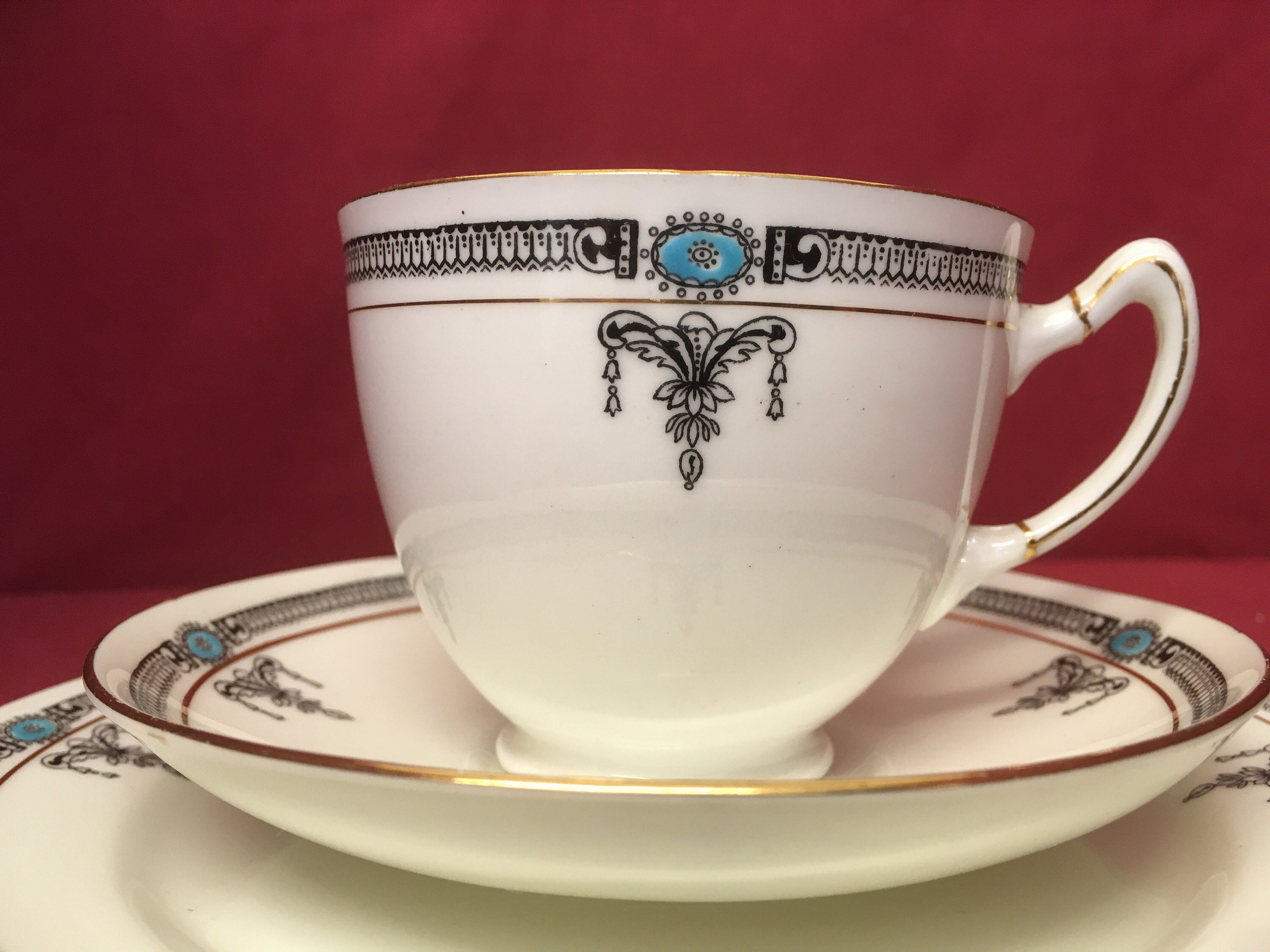 Antique Art Nouveau Star China Paragon Trio Pattern 634948 C1914 - Etsy