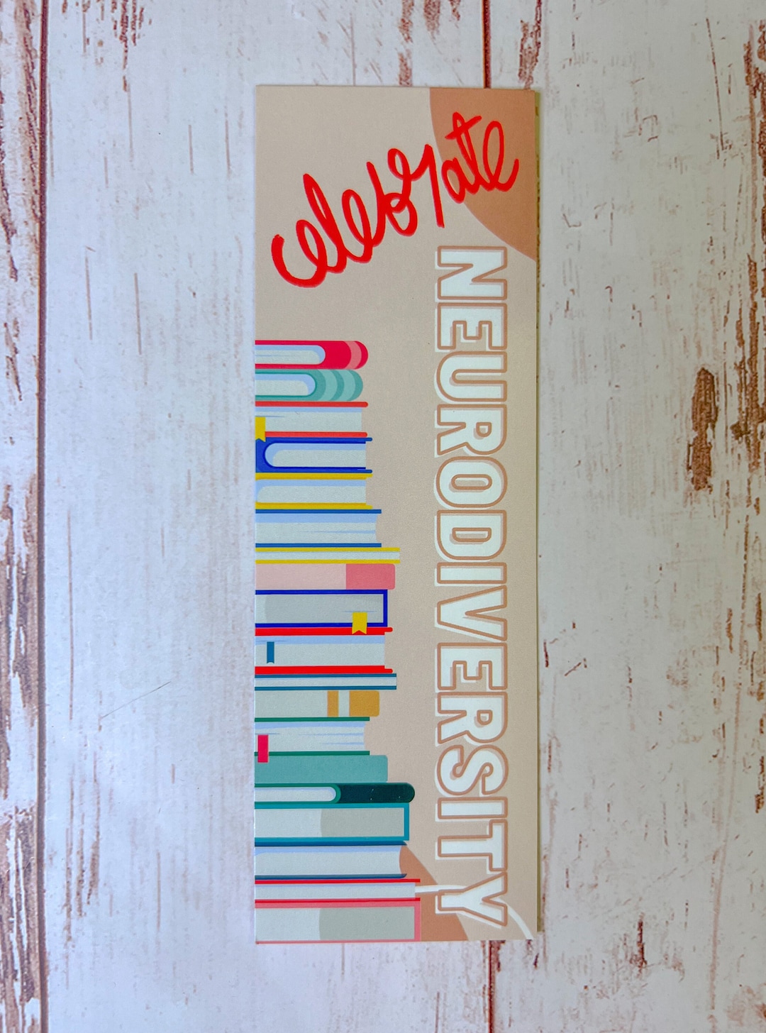 Celebrate Neurodiversity Bookmark - Nurodiversity - Etsy