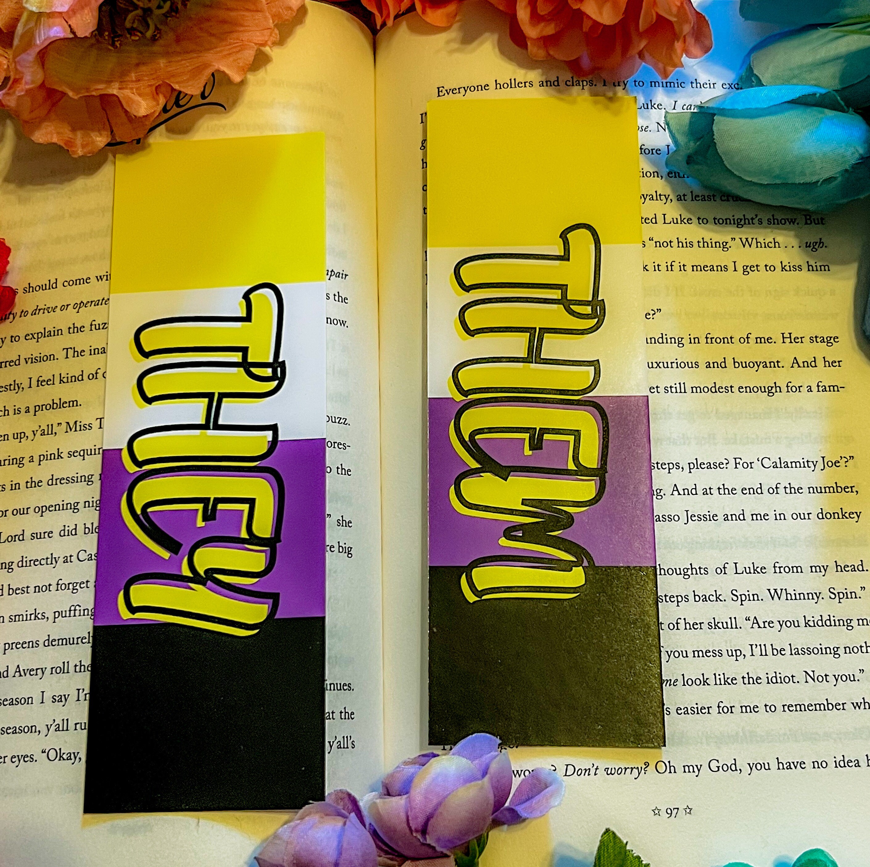 Pride Bookmarks Set of Five: 6x2 Double Sided; Aromantic, Read Pride ...