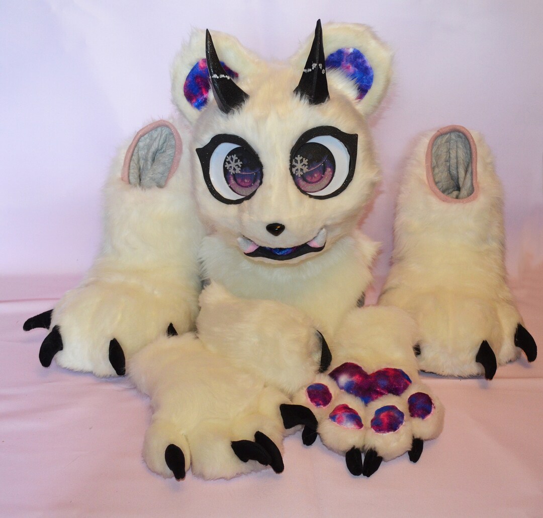 Fursuit Kemono Galaxy Yeti / Monster / Polar Bear Premade Partial - Etsy