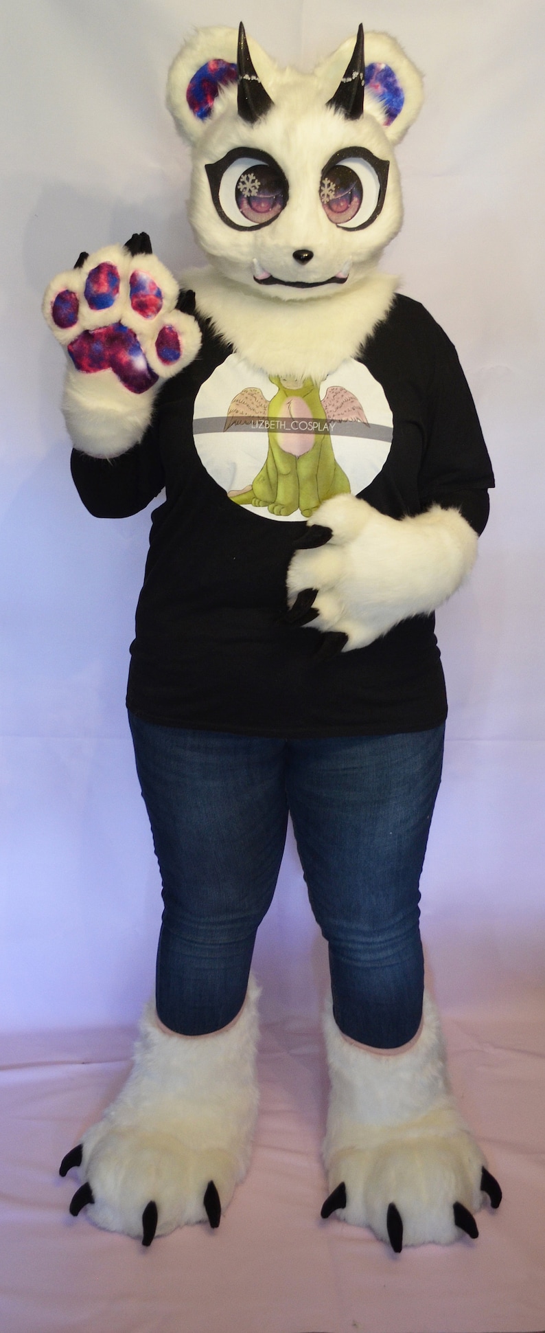 Fursuit Kemono Galaxy Yeti / Monster / Polar Bear Premade Partial ...