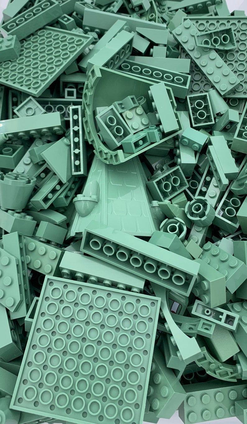 LEGO® Sand Green Bulk Lot-100 count Parts Pieces Blocks | Etsy