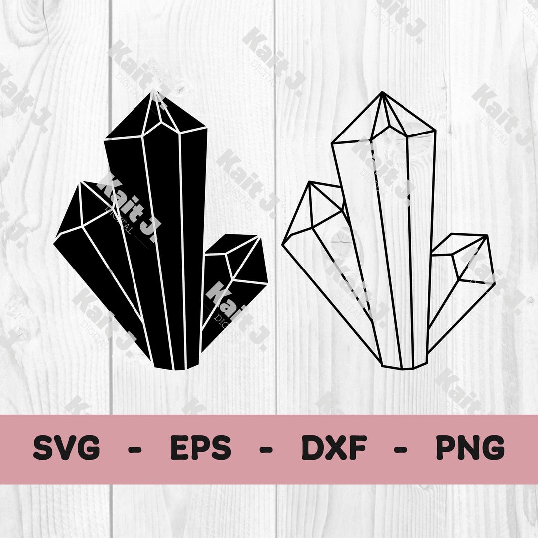 Amethyst Gemstone SVG File for Cricut and Silhouette | Amethyst Crystal ...