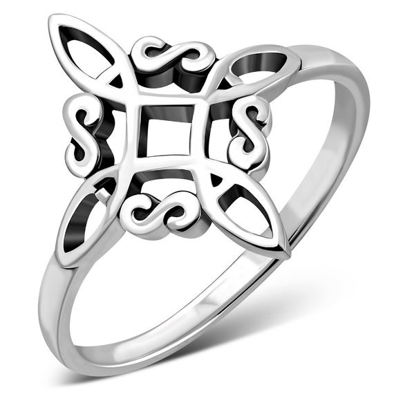Ring Sterling Silver 925 Witches Knot New goddess | Etsy