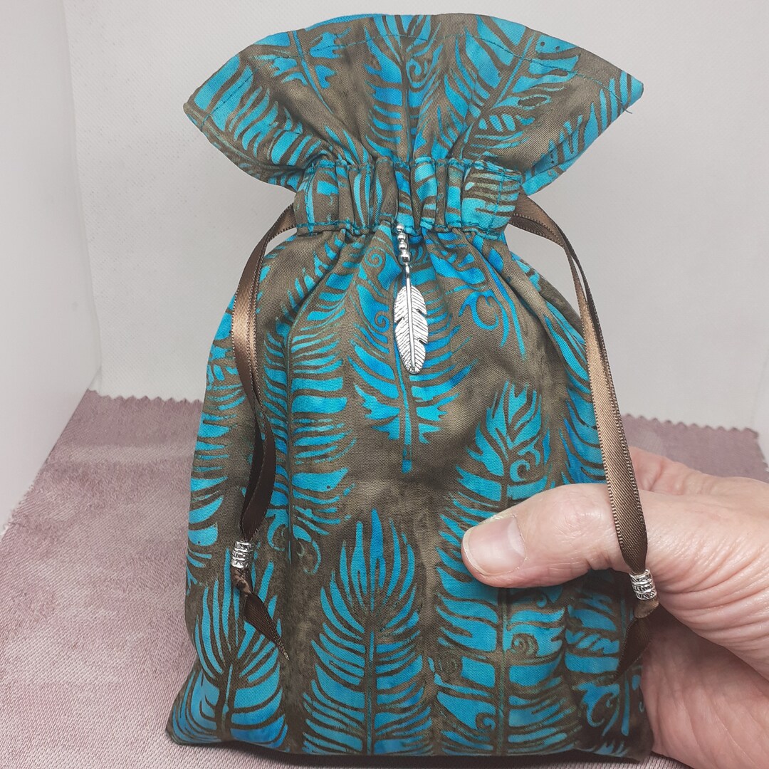 Deluxe Tarot Cards Pouch Bag, Lined Pouch, Handmade -charm- Beads- New ...