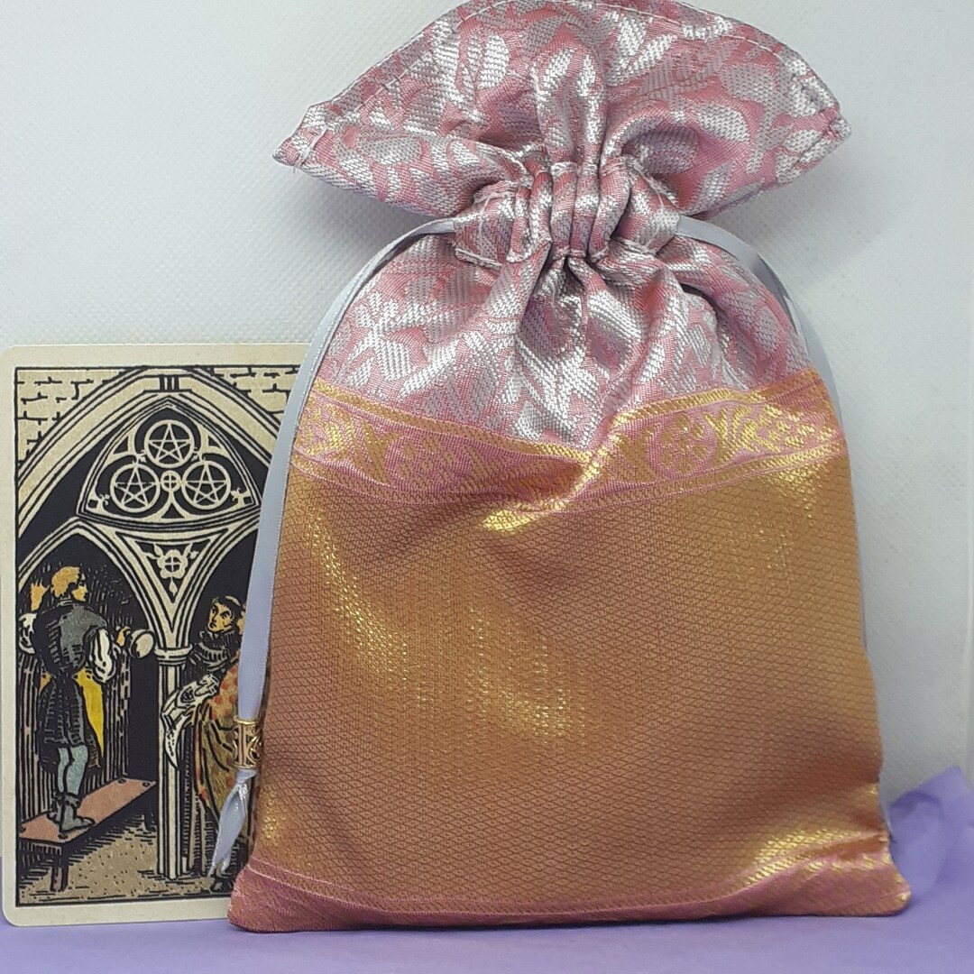 Deluxe Tarot Cards Pouch Bag, Lined Pouch, Handmade Sari Fabric-tibetan ...