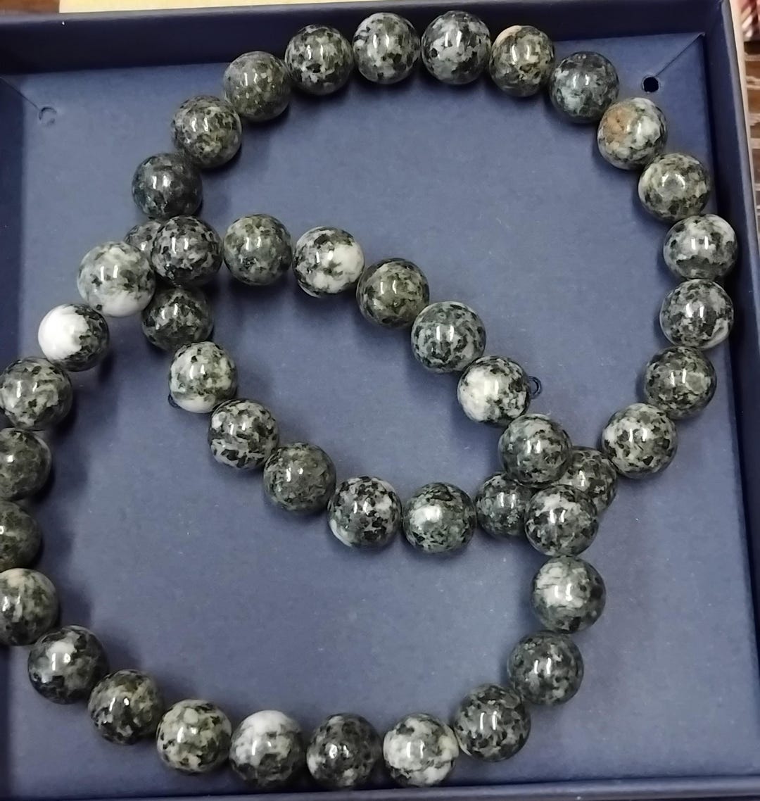 Preseli Bluestone-bracelet 8 Mm Beads-handmade-spiritual and Emotional ...
