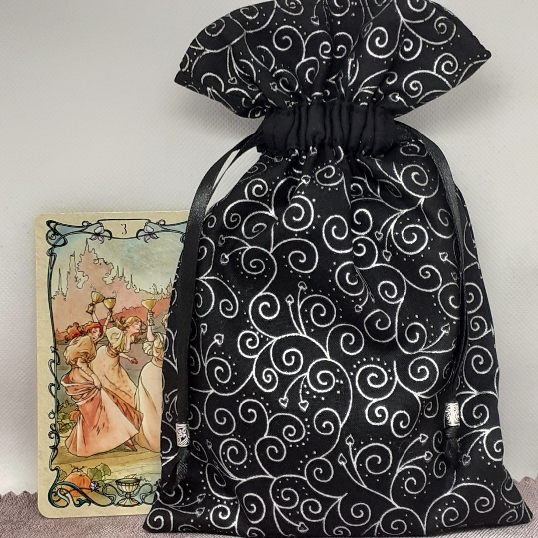 Deluxe Tarot Cards Pouch Bag, Lined Pouch, Handmade -tibetan Silver ...
