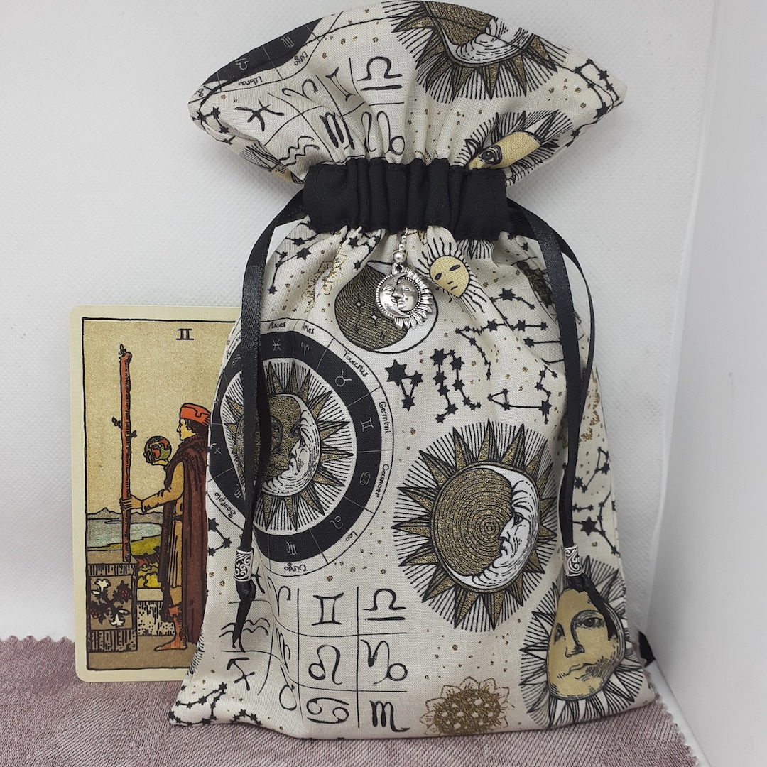 Deluxe Tarot Cards Pouch Bag, Lined Pouch, Handmade - Charm-tibetan ...