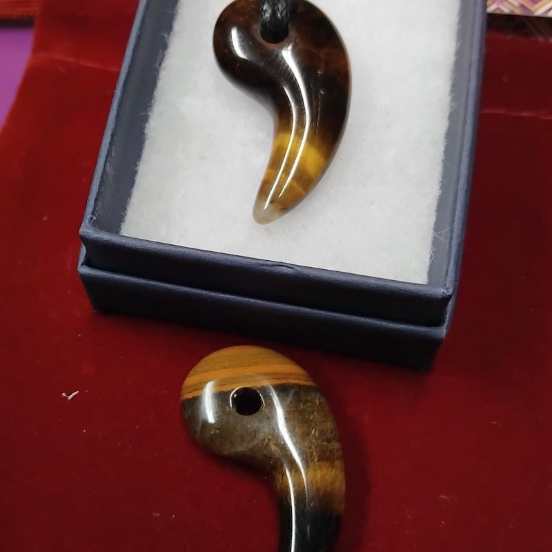 Tiger Eye Pendant Cord - Etsy UK