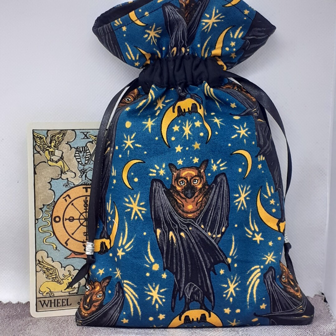 Deluxe Tarot Cards Pouch Bag, Lined Pouch, Handmade - Tibetan Silver ...