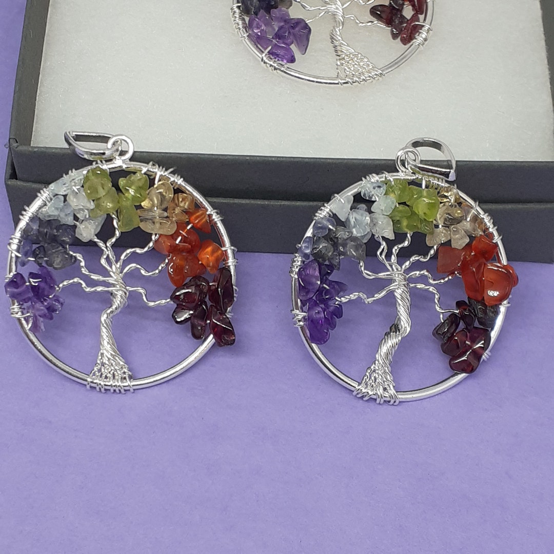 Chakra-pendant- Silver Plated-black Cord Aura Cleansing -protection ...