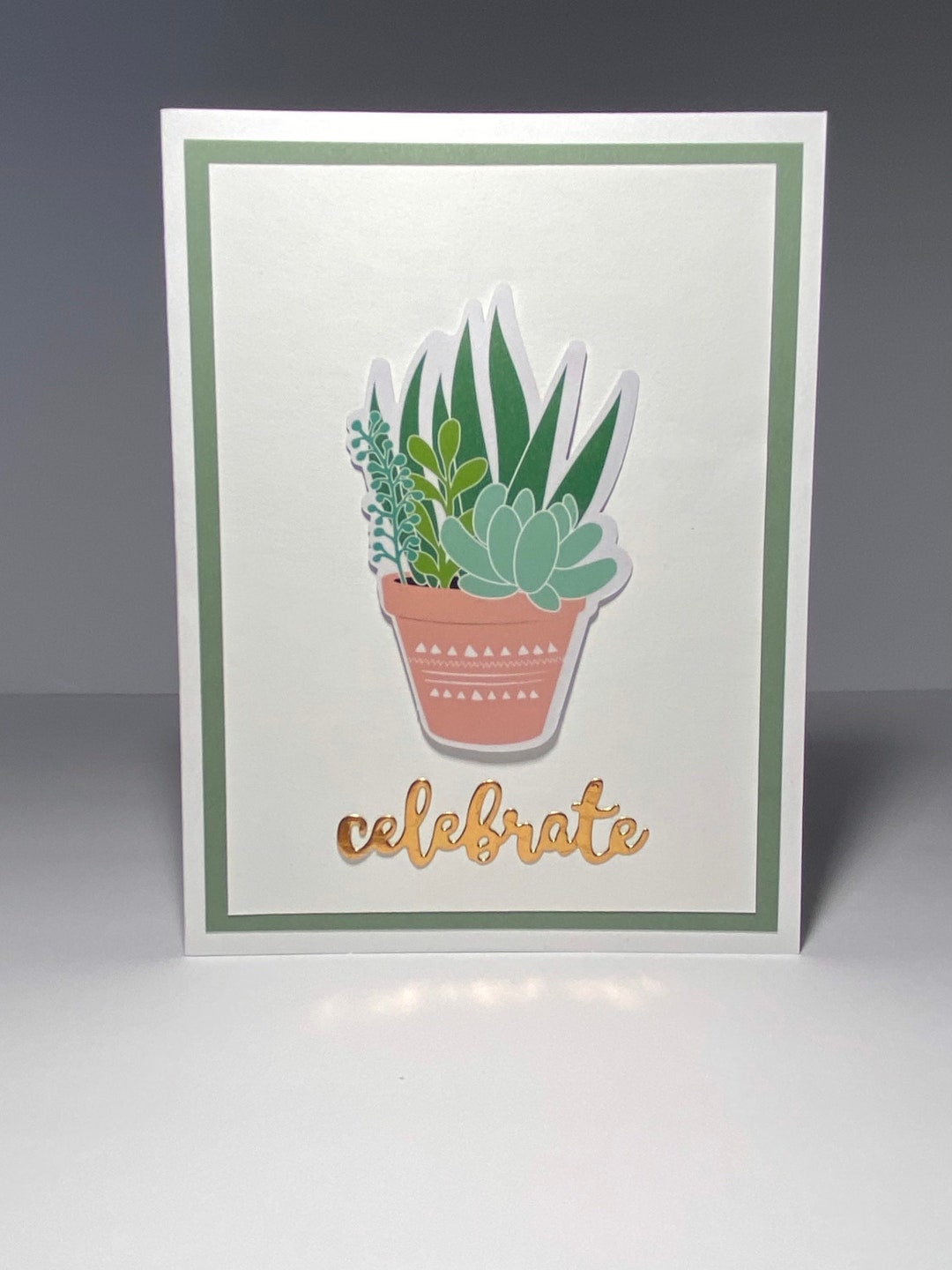 Celebrate Succulents Birthday Greeting Card - Etsy