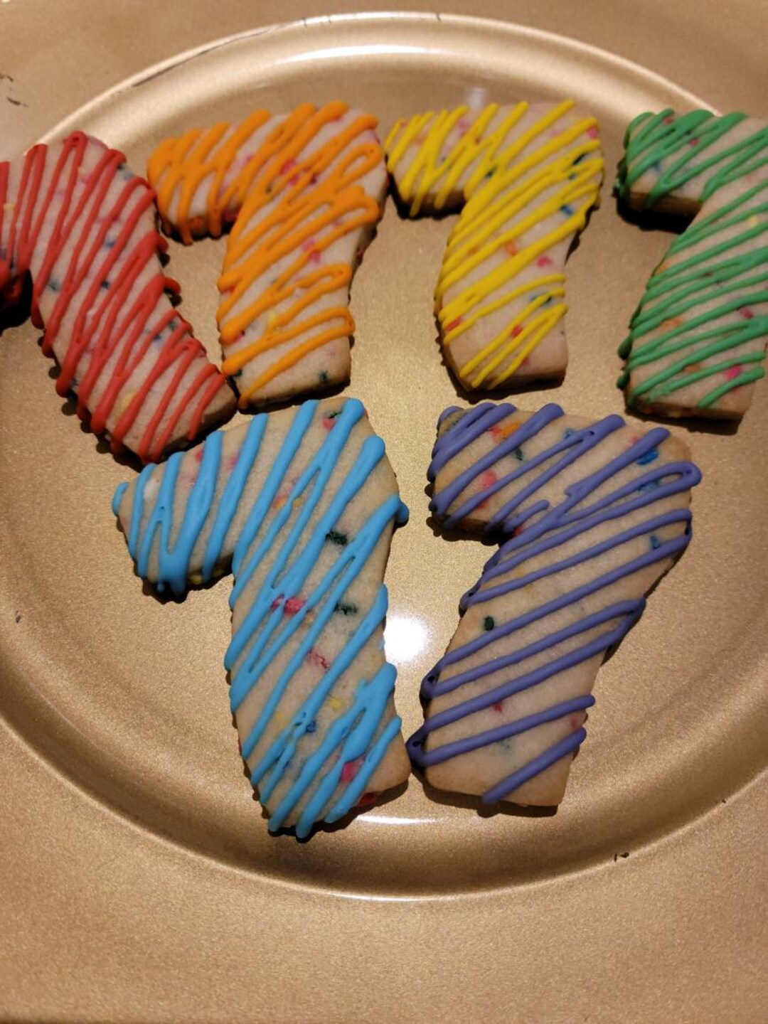 Number Sugar Cookies (one Dozen) - Etsy