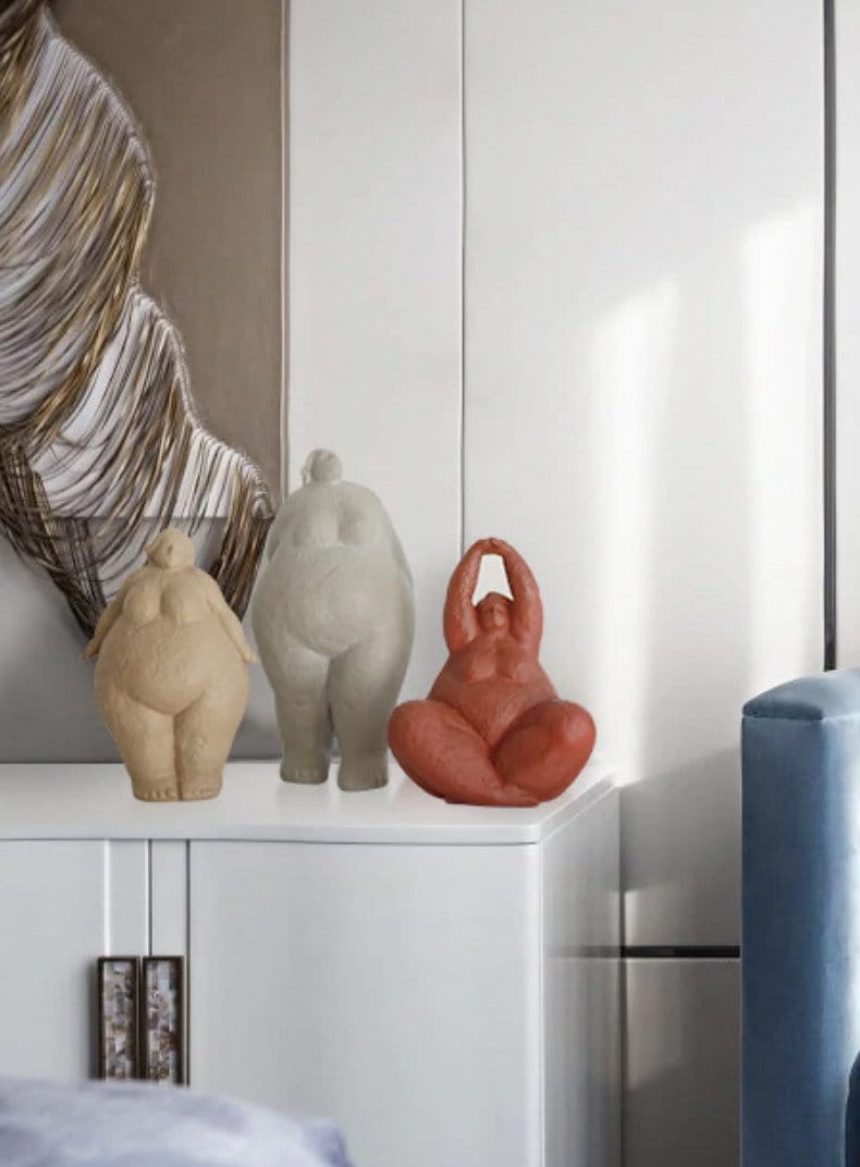 1pc Abstract Resin Abstract Fat Lady Figurine/creative Woman - Etsy UK