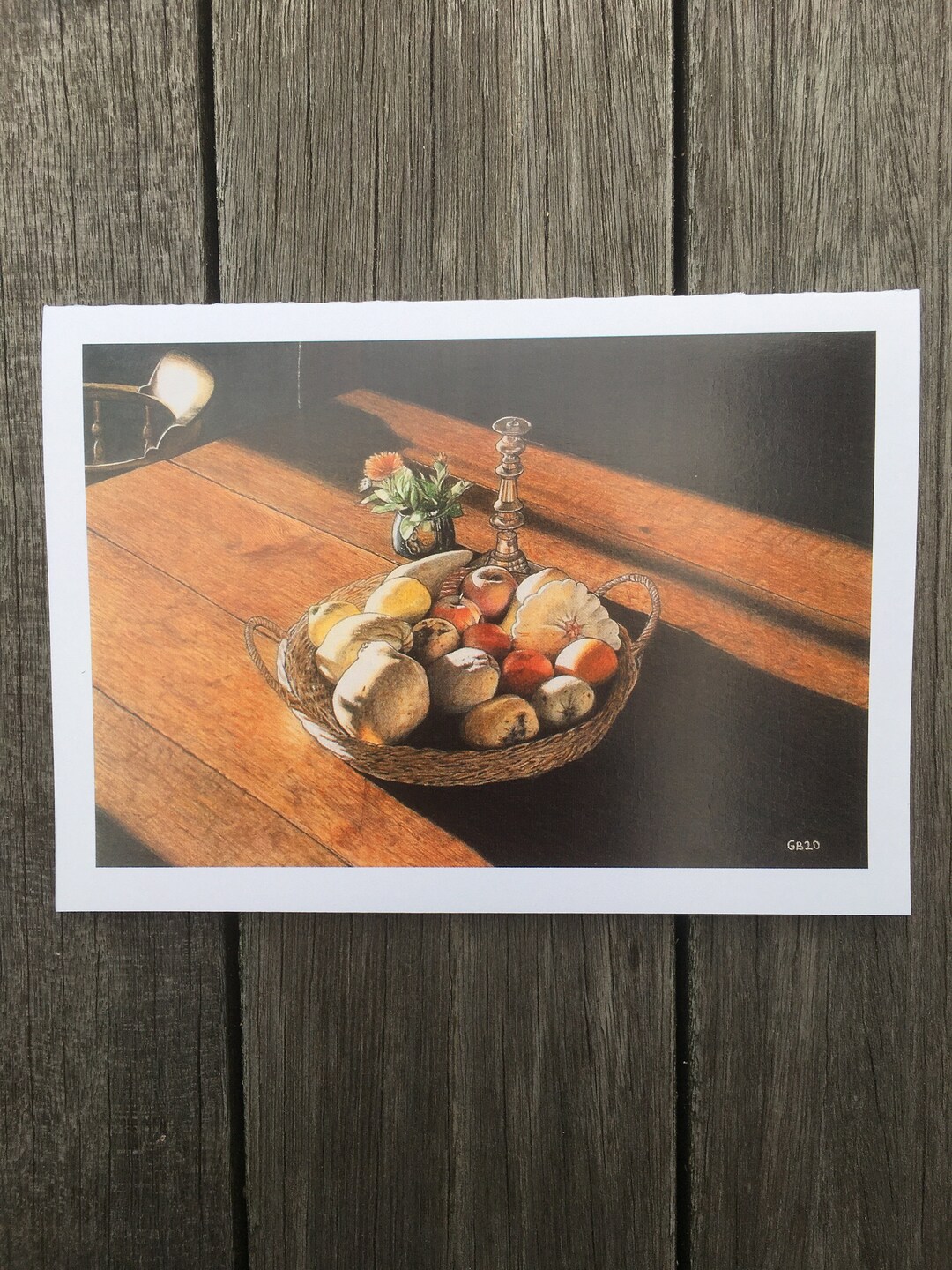 Still Life Postcard / Natural Light / Fruit Basket / Homemade - Etsy