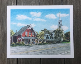 Cape Cod Drawing - Etsy