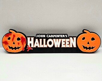 Metal Halloween Michael Myers Welcome Sign Michael Myers Halloween ...
