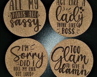 Sassy Coasters - Etsy