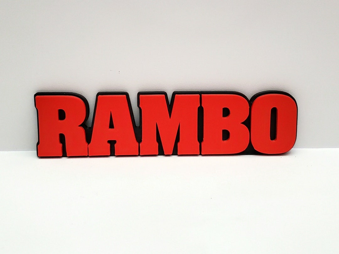 Rambo Movie Signs/movie Header/signs/name Plates/rambo/movies - Etsy