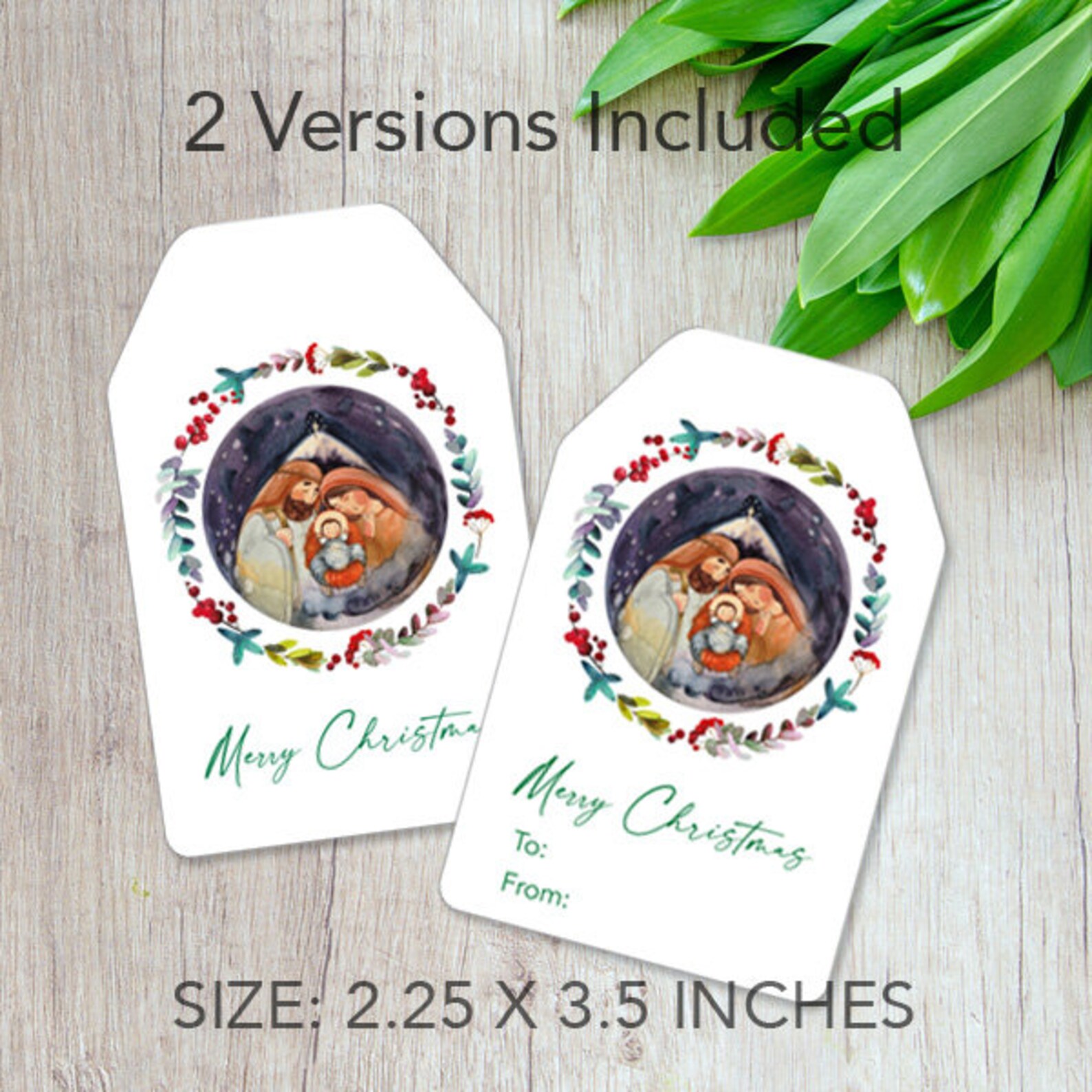 Christmas Nativity, Nativity Tag, Christmas Tag, Manger Scene Tag ...