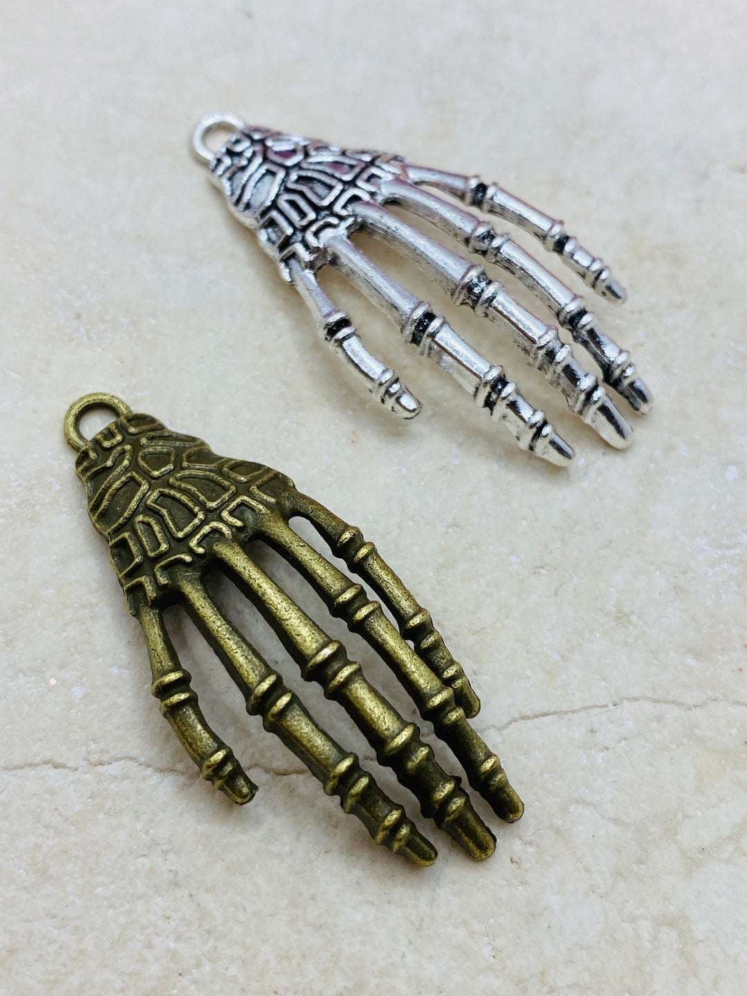 Skeletal Hand Charm or Pendant (sold Individually) - Etsy