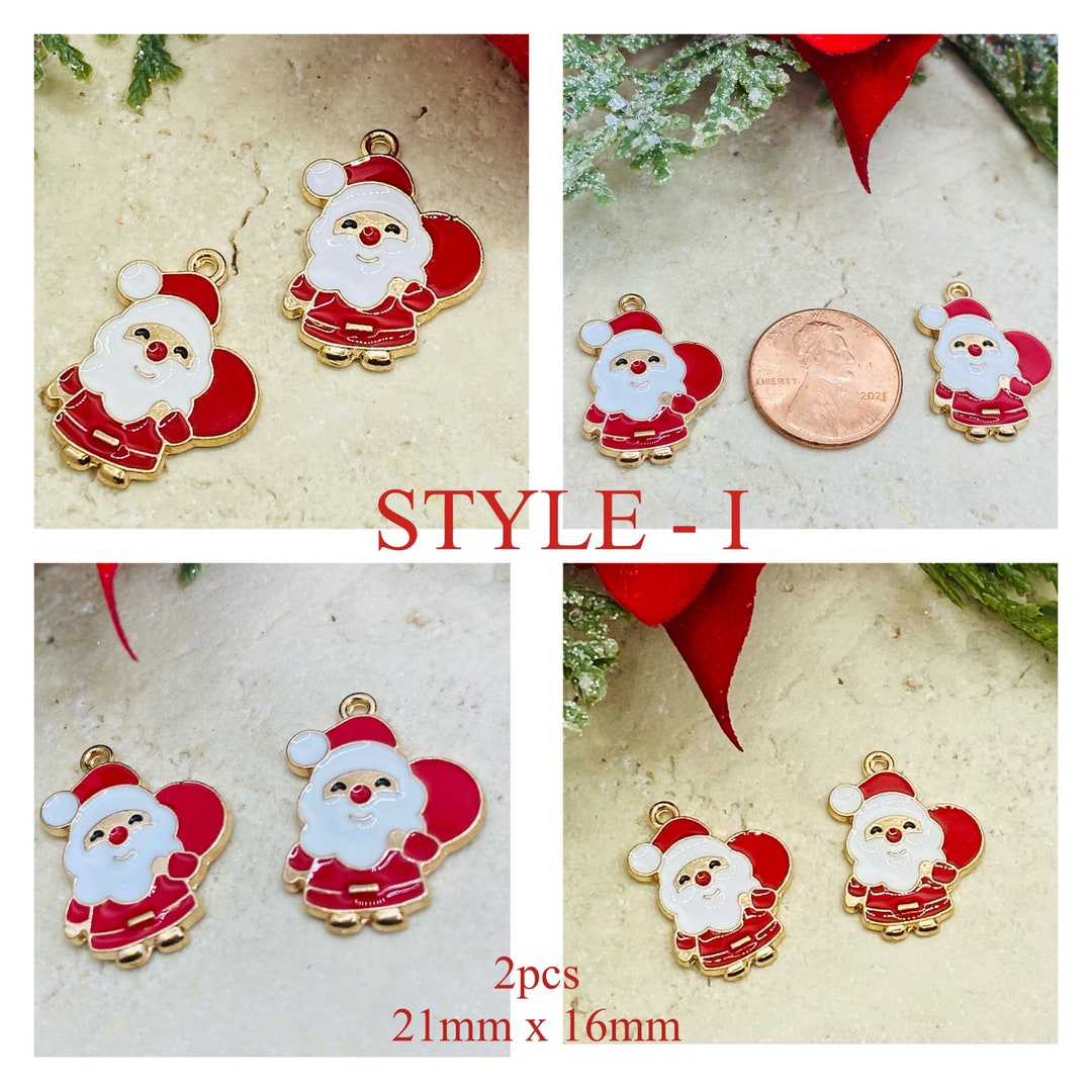Santa Charms - Christmas - Various Styles - See Pics - Etsy