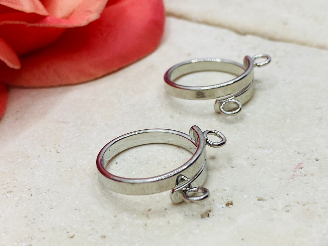 Ring Blanks - Set of 2 - Two Styles Available - Adjustable - Etsy